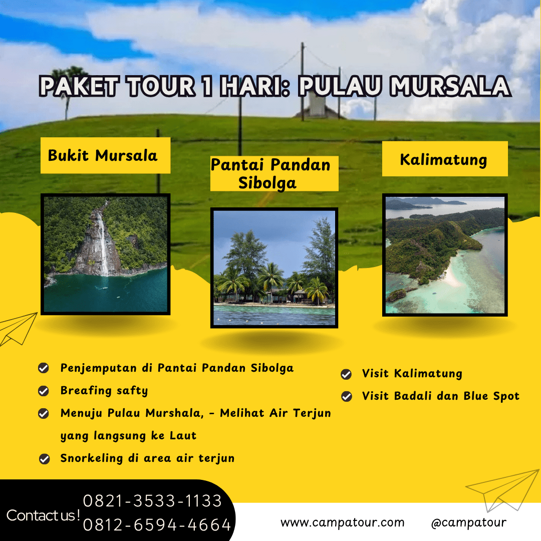 Paket Tour 1 Hari: Pulau Mursala - Campa Tour and Event