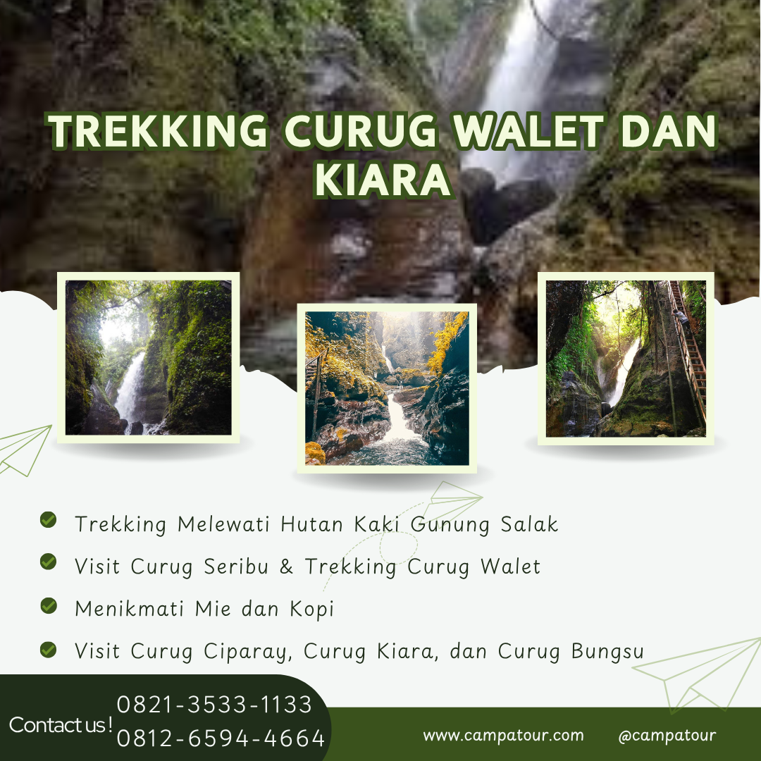 Trekking Curug Walet dan Curug Kiara - Campa Tour and Event