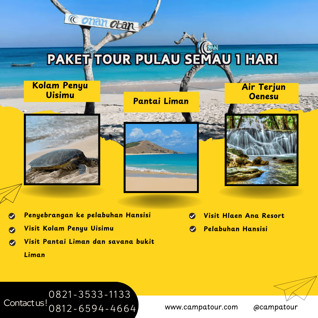 Paket Tour Pulau Semau 1 Hari - Campa Tour and Event