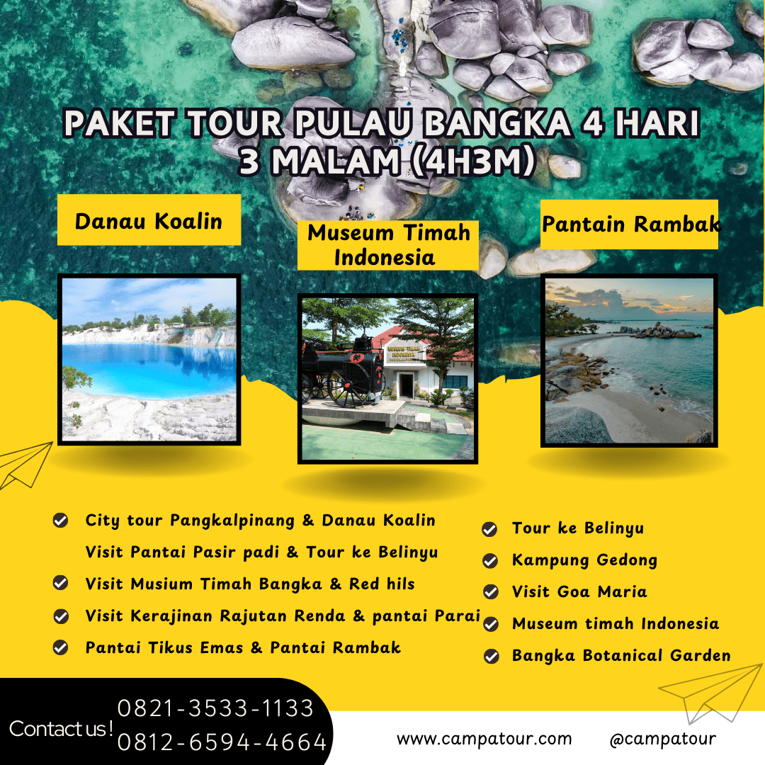 Paket Tour Pulau Bangka 4 Hari 3 Malam (4H3M) - Campa Tour and Event