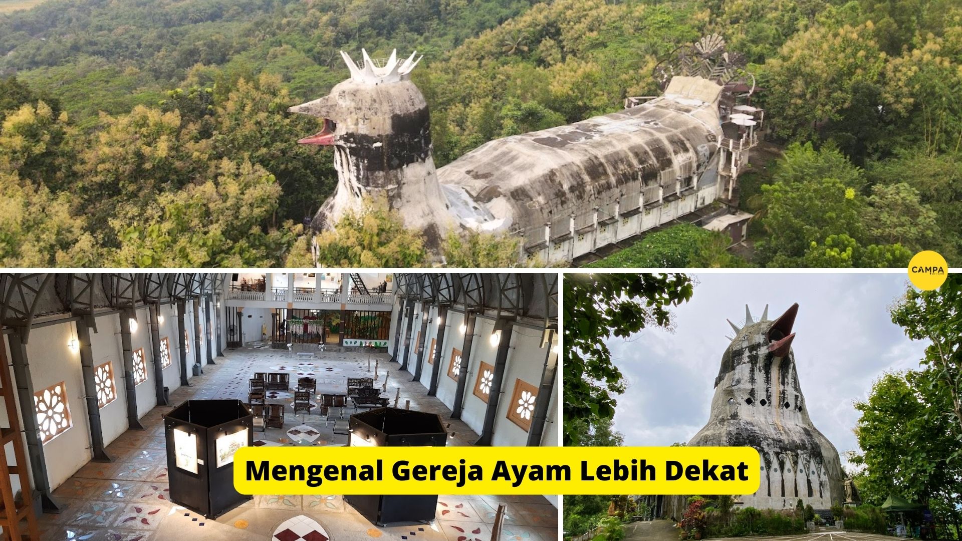 Mengenal Gereja Ayam, Keunikan Serta Rute Menuju Lokasi - Campa Tour ...