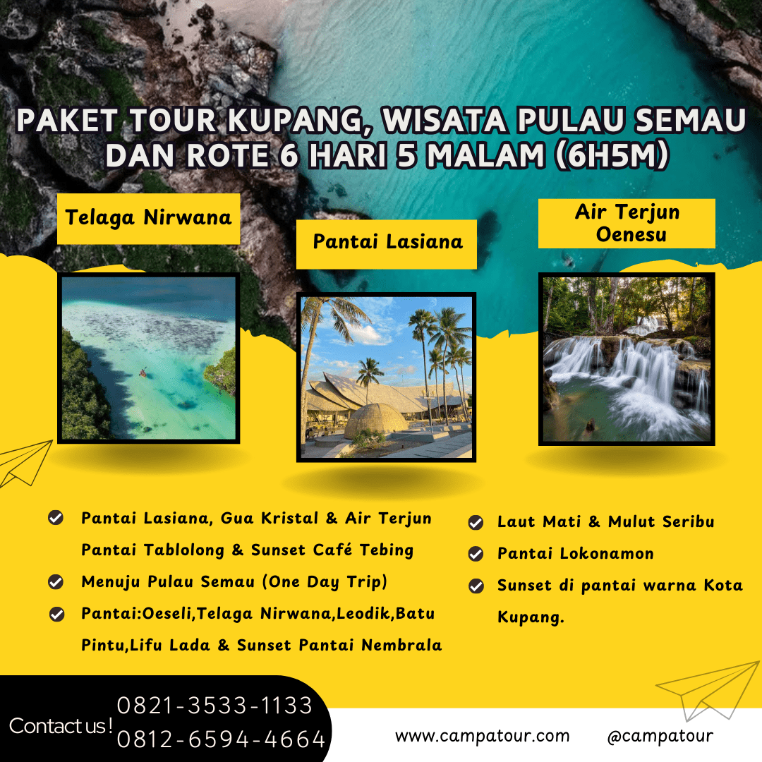 Paket Tour Kupang, Wisata Pulau Semau Dan Rote 6 Hari 5 Malam (6H5M ...