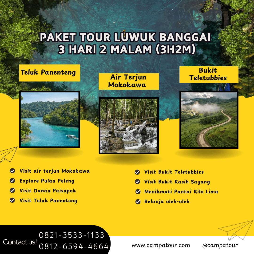 Paket Tour Luwuk Banggai 3 Hari 2 Malam (3H2M): Air Terjun Mokokawa dan ...