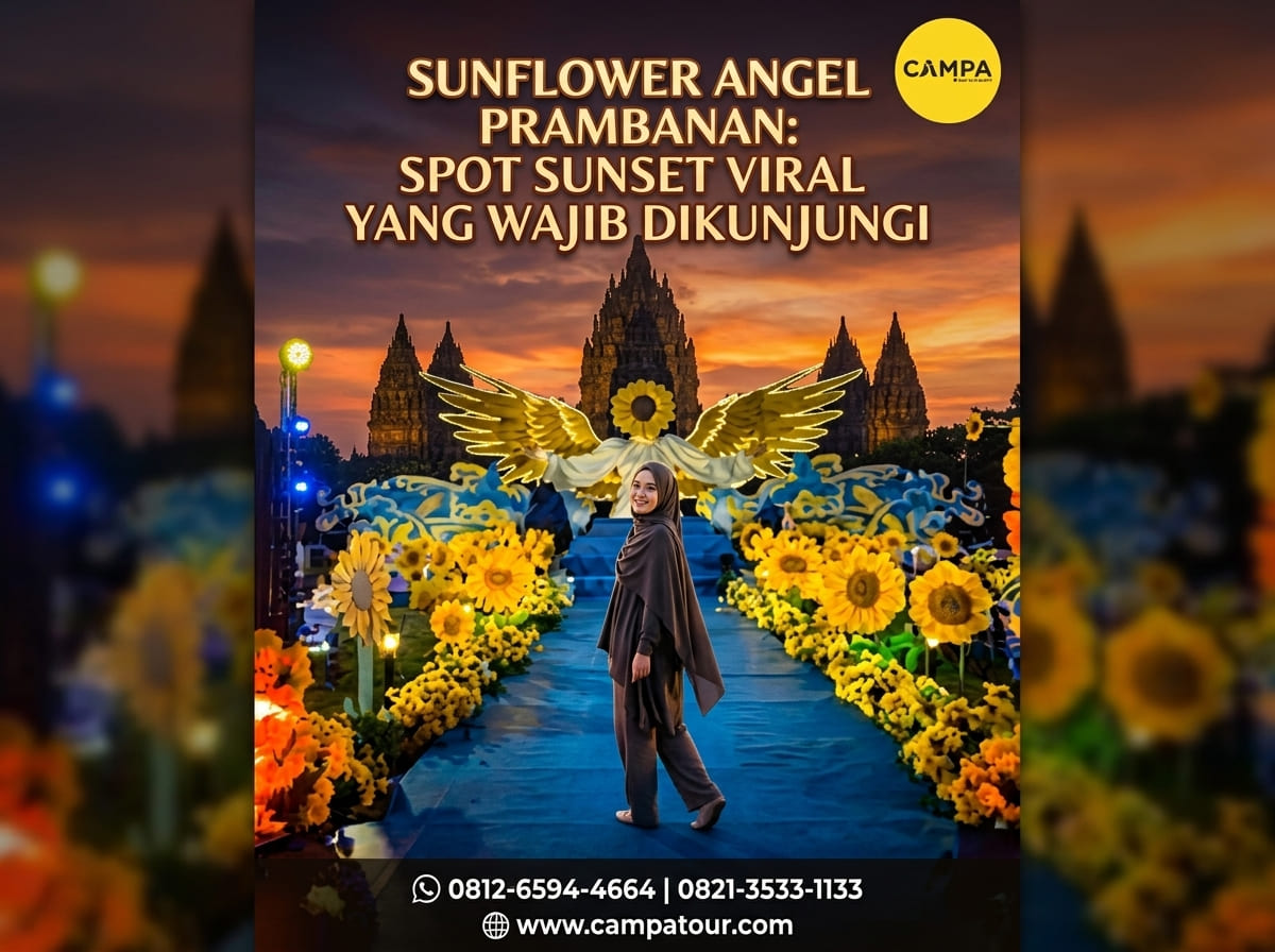 Sunflower Angel Prambanan: Spot Sunset Viral yang Wajib Dikunjungi ...